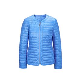GOLDNER Damen Steppjacke "Steppjacke in zart glänzender Qualität", blau, Gr. 38, Obermaterial: 100% Polyamid PA., Jacken