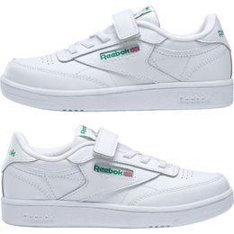 Reebok CLASSIC M&auml;dchen Sneaker "CLUB C SHOES", Gr. 30, wei&szlig;, Leder, Synthetik, Schuhe