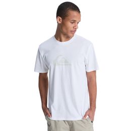 Quiksilver Herren T-Shirt "Ev Comp Logo", weiß, Gr. M, 70% Baumwolle, 30% Baumwolle, Shirts