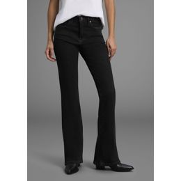 Arizona Damen Bootcut-Jeans "Comfort-Fit", schwarz, Basic, Gr. 20, Denim/Jeans, Obermaterial: 98% Baumwolle, 2% Elasthan, Jeans, ausgestellte