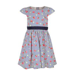 happy girls M&auml;dchen Sommerkleid "M&auml;dchenkleid", blau, Gr. 104, Stoff, 100% Baumwolle, Kleider