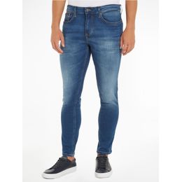 Tommy Jeans Herren Tapered-fit-Jeans "SLIM TAPERED AUSTIN", blau, Gr. 31, Obermaterial: 99% Baumwolle, 1% Elasthan, Jeans