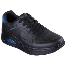 Skechers Herren Sneaker "UNO ICON", Gr. 44, schwarz, Leder, unifarben, Schuhe, Keilsneaker, Sneaker mit Luftkissen