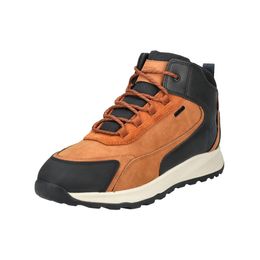 Geox Herren Schn&uuml;rstiefelette "Geox Stiefelette Lederimitat/Textil", Gr. 44, schwarz, Lederimitat, Textil, Schuhe