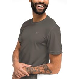 Maier Sports "Walter" Herren T-Shirt, rundhals pique Outdoorshirt, schnelltrocknend