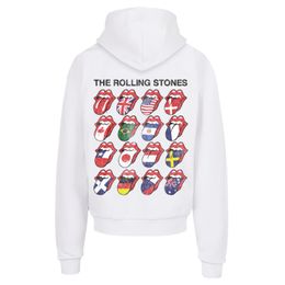 F4NT4STIC Herren Kapuzenpullover "The Rolling Stones Voodoo Lounge Tongues", wei&szlig;, Gr. S, Obermaterial: 100% Baumwolle, Pullover, Musik, Band, Logo