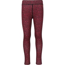 ZIGZAG M&auml;dchen Trainingstights "Valerie", rot, Gr. 116, 90% Polyester, 10% Elasthan, Hosen, mit coolem Allover-Print