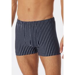 Schiesser Herren Boxershorts "95/5 Essentials", Gr. 6, blau, Single Jersey, Obermaterial: 95% Baumwolle, 5% Elasthan, Unterhosen, ohne Eingriff,