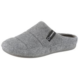 VERBENAS Herren Pantoffel "Earth Picos", Gr. 44, grau, Textil, Schuhe, Hausschuh, Clog, Schlappen, Wohlf&uuml;hlschuh mit Label