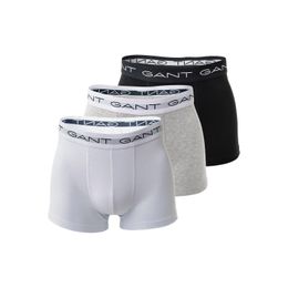 Gant Herren Boxershorts "Boxershort 3er Pack", Gr. S, grau, Obermaterial: 95% Baumwolle CO. 5% Elasthan EL., Unterhosen