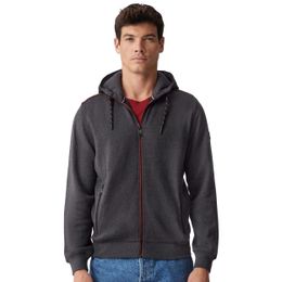 Casamoda Herren Sweatjacke "Casamoda Sweatjacke uni", grau, Gr. M, 88% Baumwolle, 12% Polyester, Sweatjacken