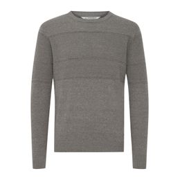 11 Project Herren Strickfleece-Pullover "Strickpullover PRYannis", grau, Gr. XXXL, Obermaterial: 80% Baumwolle CO. 20% Nylon NY., Pullover