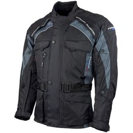Roleff Motorradjacke "Liverpool RO", XXL, schwarz, Jacken, Unisex, Mit Sicherheitsstreifen, 4 Taschen