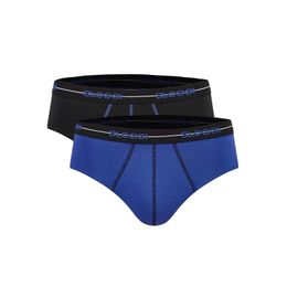 Sloggi Herren Slip "Slip Start midi C2P box 2er Pack", Gr. XL, schwarz, Obermaterial: 96% Baumwolle CO. 4% Elasthan EL., Unterhosen