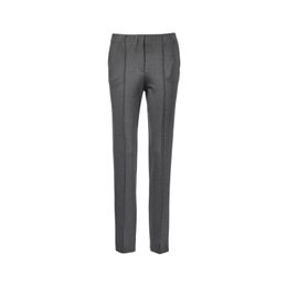 GOLDNER Damen Schlupfhose "Schlupfhose LOUISA Moderne Hose LOUISA mit streckenden Biesen", blau, Gr. 19, Obermaterial: 67% Viskose CV. 27% Polyamid