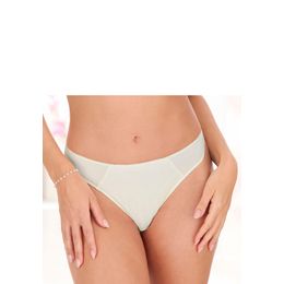 s.Oliver Damen String "Fabienne", Gr. 32, beige, Spitze, Obermaterial: 79% Polyamid, 21% Elasthan, Unterhosen, aus feiner, graphischer Spitze