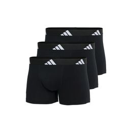 Herren Boxershorts "Boxershort 3er Pack", adidas originals, Gr. S, schwarz, Obermaterial: 95% Baumwolle CO. 5% Elasthan EL., Unterhosen