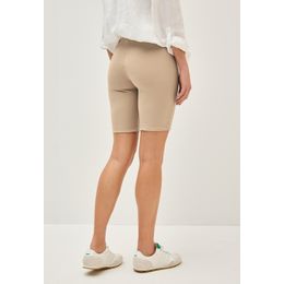 Cecil Damen Leggings, beige, Gr. XXL, unifarben, Web, 97% Baumwolle, 3% Elasthan, Hosen, aus Baumwolle mit Stretchanteil