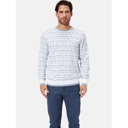 Babista Herren Rundhalspullover "Pullover WENCESLAS", wei&szlig;, Gr. M, Obermaterial: 55% Polyacryl PAN. 40% Baumwolle CO. 5% Polyamid ECONYL PA ECONYL.,