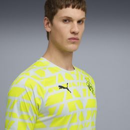 Puma Herren Trainingsshirt "Borussia Dortmund Aufw&auml;rmtrikot Herren", gelb, Gr. L, bedruckt, Obermaterial: 100% Polyester, Shirts