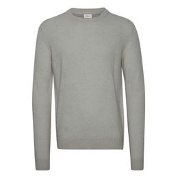 !Solid SOLID Herren Strickfleece-Pullover "Strickpullover Sddyllon", grau, Gr. S, Obermaterial: 60% Lammfell LF. 40% Nylon NY., Pullover