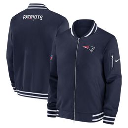 Nike Kinder Bomberjacke "Nike Jacke New England Patriots Nike Coach Bomber", blau, Gr. XXL, 100% Polyester, Jacken