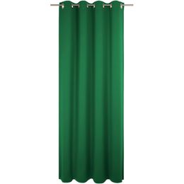 Vorhang WIRTH, B:132cm H:175cm, gr&uuml;n, Jacquard, Polyester, Wohnzimmer, Gardinen, "Umea"
