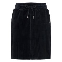 oxmo Damen Midirock "Midirock OXEbba", schwarz, Gr. M, Obermaterial: 95% Polyester PES. 5% Elasthan EL., R&ouml;cke