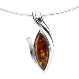 OSTSEE-SCHMUCK Damen Halsreif "OSTSEE-SCHMUCK Halsreif mit Anh&auml;nger Gleiter-Rikke", 45cm, Silber 925 (Sterlingsilber), L: 42, silber, Silber 925