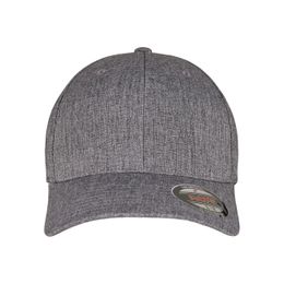 Flexfit Damen Flex Cap "Flexfit Unisex Flexfit HEATHERLIGHT CAP"melangeschwarzgrau, Gr. S, unifarben, 55% Polyester, 43% Viskose, 2% Elasthan, Caps