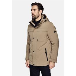 NEW CANADIAN Herren Outdoorjacke "CO-3", braun, Gr. 34, unifarben, 100% Polyester, Jacken, mit Fleece-Einsatz am Innenkragen