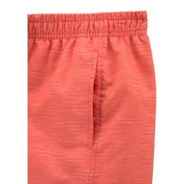 Chiemsee Jungen Badeshorts "Melange Kids", orange, Gr. 146, Melange-Effekt, Polyester, Badehosen, mit Logoprint