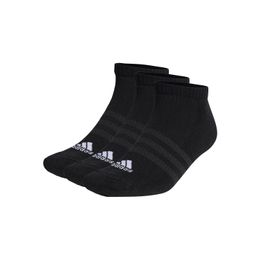 Damen Sneakersocken "Socken Cushioned Low-Cut 3er Pack", adidas originals, Gr. 46, schwarz, Obermaterial: 62% Baumwolle CO. 36% Polyester PES. 1%