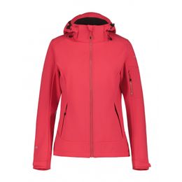 Icepeak Damen Softshelljacke "D SOFTSHELLJACKE BATHGATE"raspberry 2, Gr. 34, Softshell, Obermaterial: 100% Polyester, Jacken, Wasserabweisend
