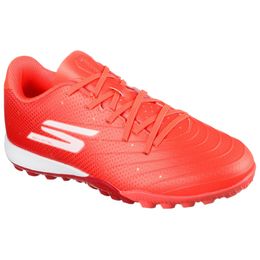 Skechers Mädchen Fußballschuh "Skechers Soccer Harry Kane SKX_1.5 (HK) Jr Td TF ", Gr. 27, rot, Synthetik, gemustert, Schuhe, Trainingsschuh für