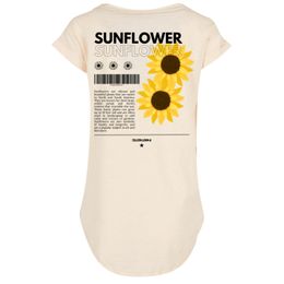 F4NT4STIC Damen T-Shirt "Sonnenblume", beige, Gr. S, Obermaterial: 100% Baumwolle, Shirts, Print