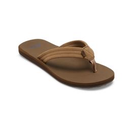 Quiksilver Herren Sandale "Carver Suede Core", Gr. 6, beige, Obermaterial: Leder / Au&szlig;ensohle: Synthetischer Gummi., Schuhe