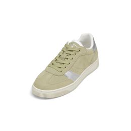 Marc O'Polo MARC O'POLO Damen Sneaker "aus hochwertigem Rindleder", Gr. 40, silber, Obermaterial: 100% Leder, unifarben, Schuhe