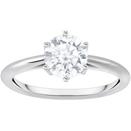 Thomas Sabo Damen Fingerring "Schmuck Silber 925 Ring Solit&auml;r", 58, Silber 925 (recycelt), 2mm, silber, Silber 925 (recycelt), Fingerringe, mit