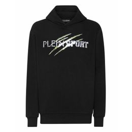 Plein Sport Herren Sweatshirt "Chrome Scratch", gr&uuml;n, Gr. XS, Obermaterial: 88% Baumwolle, 12% Polyester, Sweatshirts