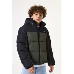 Garcia Jungen Steppjacke, grün, Gr. 128, mehrfarbig, Web, Obermaterial: 100% Polyester, Jacken, mit Kapuze for BOYS