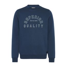 Blend Herren Longpullover "Sweater BHSunox", blau, Gr. XL, Obermaterial: 80% Polyester PES. 20% Baumwolle CO., Pullover