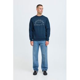 Blend Herren Longpullover "Sweater BHSunox", blau, Gr. M, Obermaterial: 80% Polyester PES. 20% Baumwolle CO., Pullover