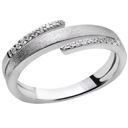 Firetti Damen Fingerring "Schmuck Geschenk Silber 925 Damenring Ring", 62, Silber 925 (Sterlingsilber), 2,3mmsilberfarben, kristallwei&szlig;, Silber 925