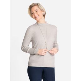 CLASSIC Damen Strickpullover "Pullover", grau, Gr. 40, unifarben, 50% Viskose, 28% Polyester, 22% Polyamid, Pullover