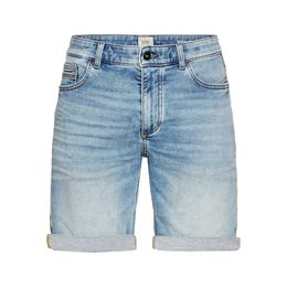 Camel Active Herren Bermudas, blau, Gr. 34, unifarben, Denim/Jeans, Obermaterial: 86% Baumwolle, 13% Polyester, 1% Elasthan, Hosen, Sommerhose im