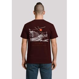 F4NT4STIC Herren T-Shirt "Escape Discover the World Town Train Station", braun, Gr. M, Obermaterial: 100% Baumwolle, Shirts, Premium Qualität, ESCAPE