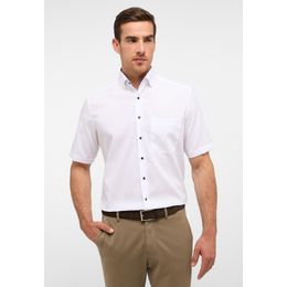 Eterna Herren Kurzarmhemd "COMFORT FIT", wei&szlig;, Gr. 40, Popeline, 100% Baumwolle, Hemden, NON IRON (b&uuml;gelfrei)