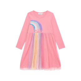 DANAMADE M&auml;dchen T&uuml;llkleid "DANAMADE Dresses DFEE"candy, Gr. 134, Oberteil: 95% Baumwolle, 5% Elasthan; Rock: 100% Polyester; Futter: 100% Polyester,