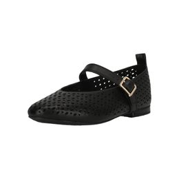 Clarks Damen Ballerina "Fawna Jane", Gr. 35,5, schwarz, Leder, Schuhe, in eleganter Ausfertigung mit Komfort-Fu&szlig;bett